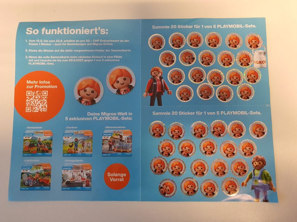 Playmobil Mania 2025 - 40 Sticker für 2 Playmobil-Sets (Neu (gemäss Beschreibung)) in Ittigen ...