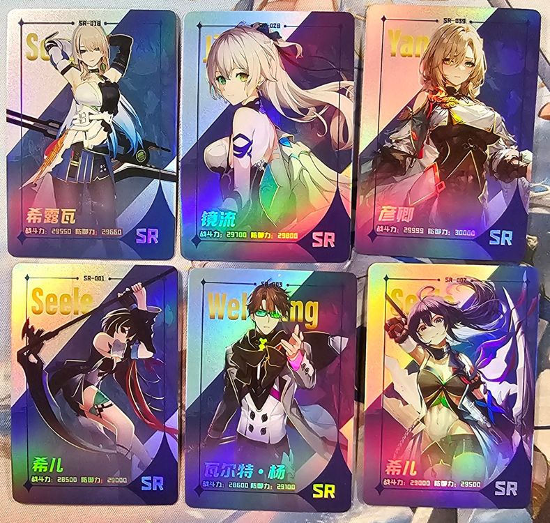 Honkai Star Rail TCG - Set of 6 cards SR Holo (Neu (gemäss Beschreibung ...