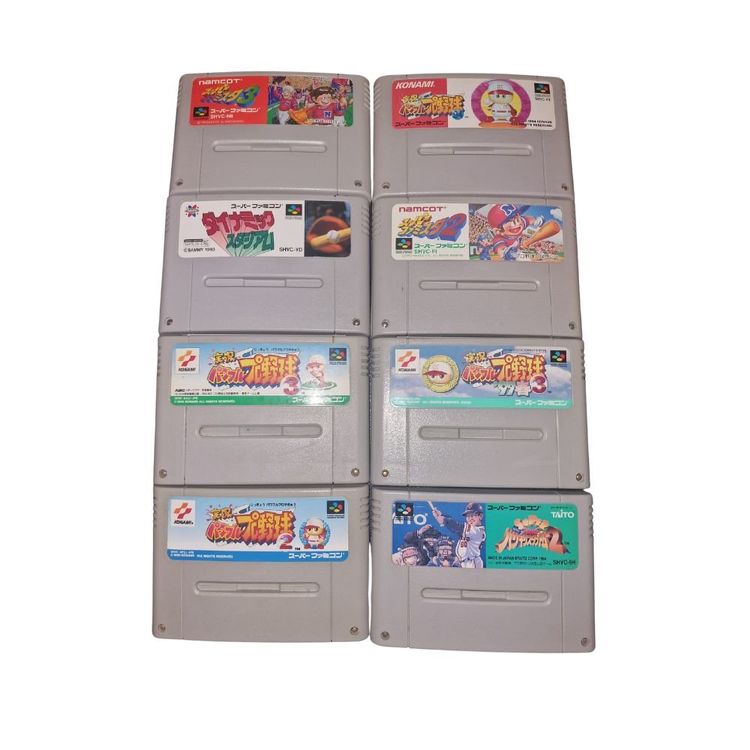8 X Baseball Games Super Famicom SNES Japanese Nintendo (Gebraucht) in ...