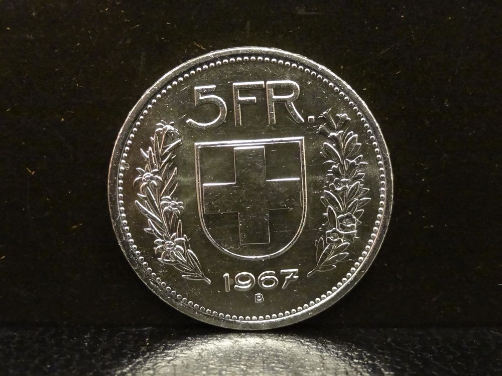 5 Franken Silber 1967 Fünfliber Münze (Gebraucht) in Kerzers für CHF 25 – mit Lieferung auf ...