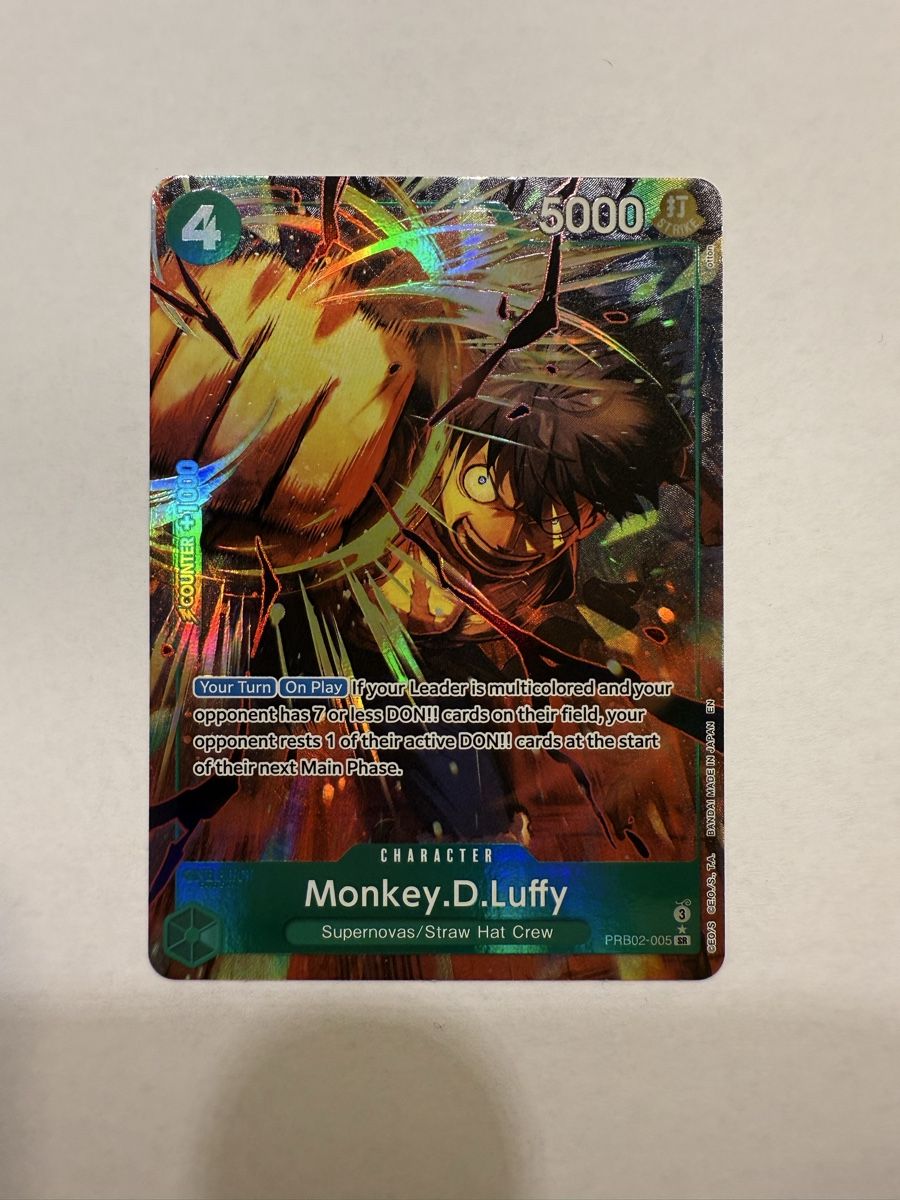 Monkey D. Luffy - PRB02-005 - Top Zustand!! (Neu (gemäss Beschreibung ...