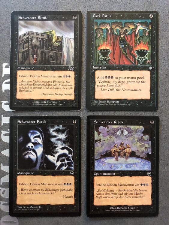 Magic the Gathering - 4x Dark Ritual | Kaufen auf Ricardo