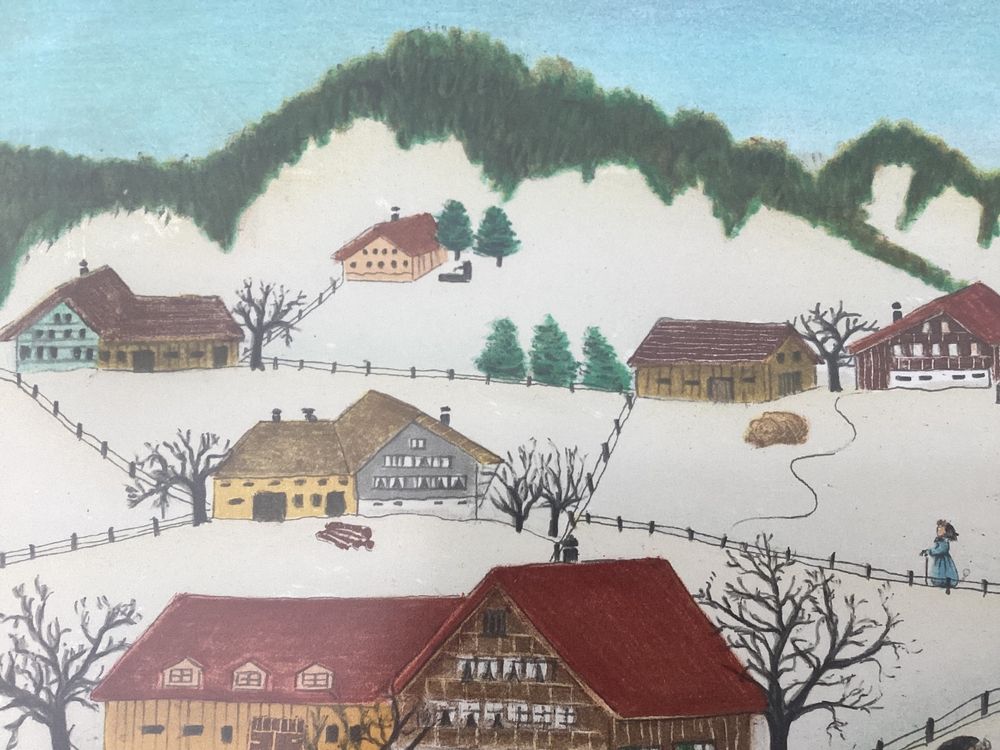 Appenzeller Malerei / Verena Broger 1980 / Litho 125 / 220 (Gebraucht) in Beinwil am See für CHF ...