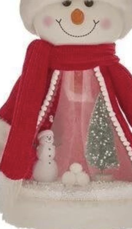 Bonhomme de neige musical lumineux avec boule à neige (Neu (gemäss ...
