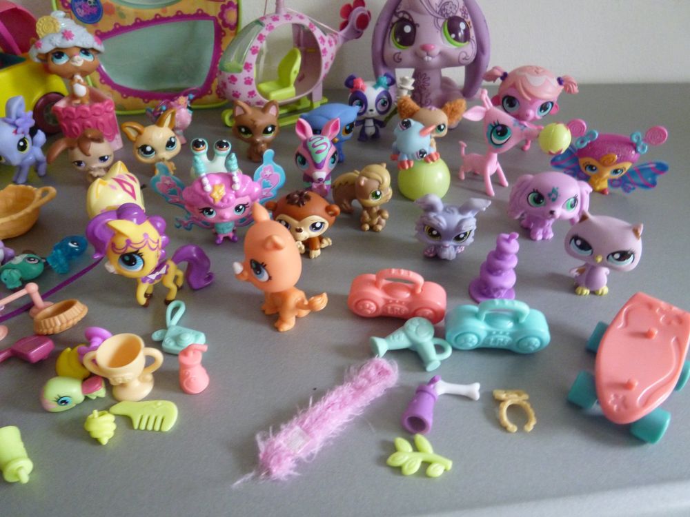 SEHR grosses Set LPS Littlest Pet Shop Figuren & Zubehör (Gebraucht) in ...