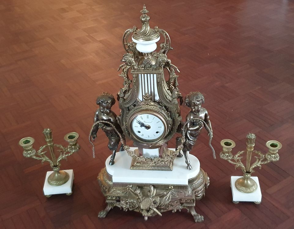 Antike Kaminuhr mit Kerzenständer (Gebraucht) in Kreuzlingen für CHF 420 – nur Abholung auf ...