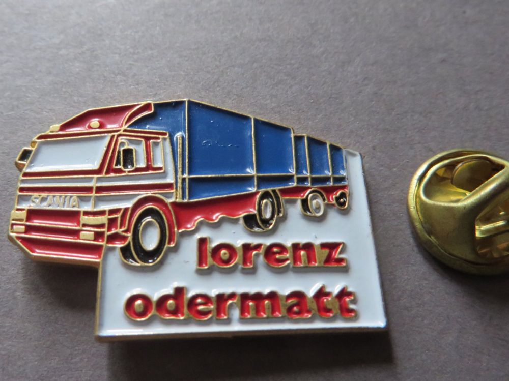 PIN SCANIA LORENZ ODERMATT, TRANSPORT TRUCK LKW, No.425 (Gebraucht) in ...