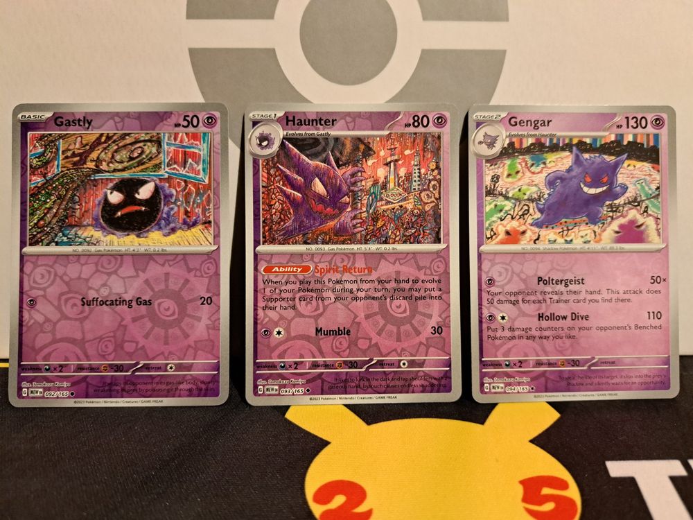 GASTLY HAUNTER GENGAR REVERSE HOLO 151 POKEMON KARTEN (Gebraucht) in ...