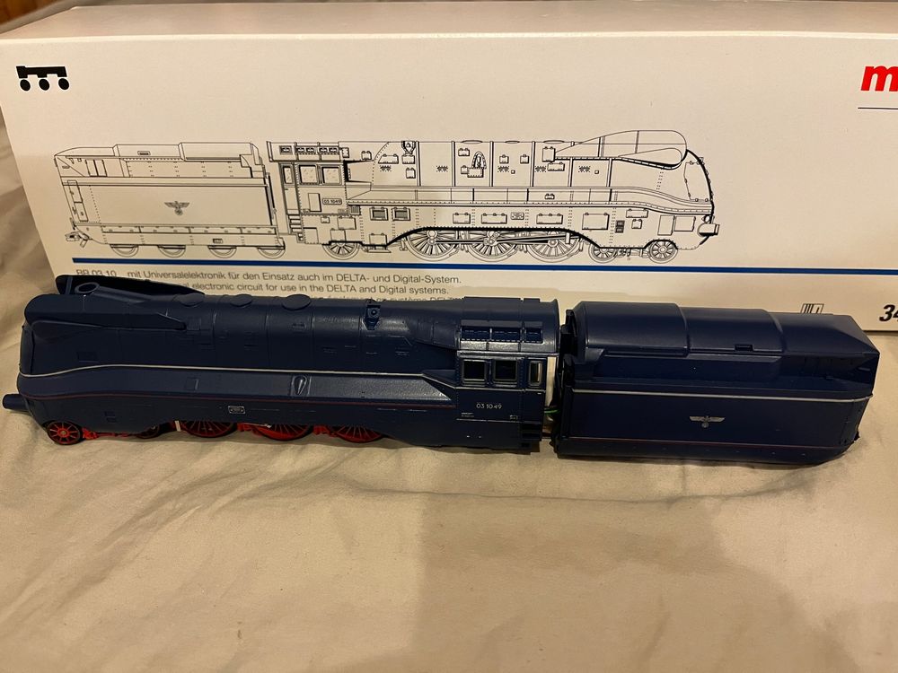 Märklin 3489 Delta DR Stromlinienlok BR 03, Spur H0 in OVP | Kaufen auf ...