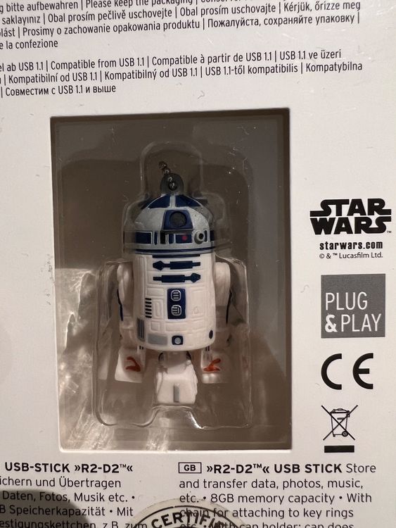 Star Wars R2D2 usb stick vintage tchibo rare NEU starwars (Neu und originalverpackt) in Baar für ...