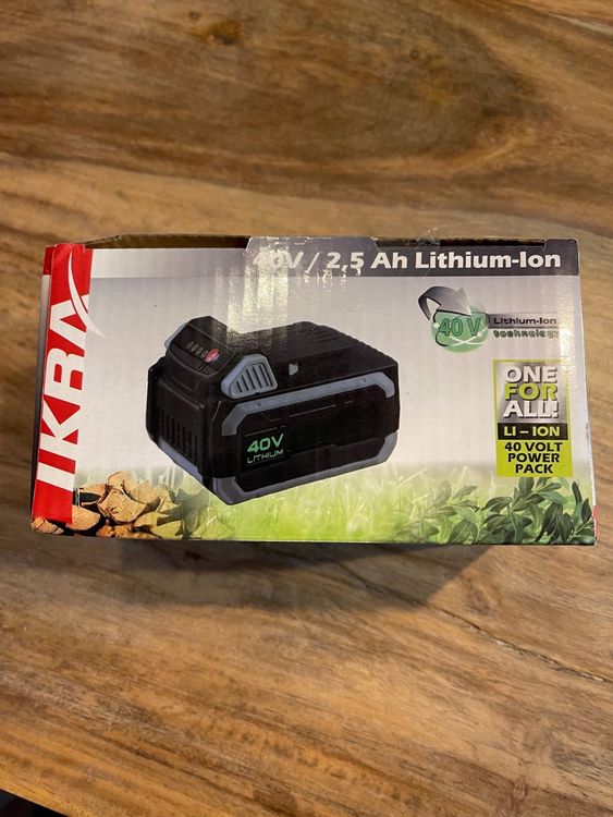 Ikra 40Volt Ersatzakku Akkupack mit 2.5 Ah Li-Ionen | Kaufen auf Ricardo