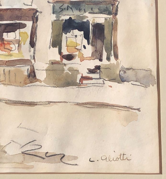 Claude Aliotti (1925-1989) Orig Aquarell (Gebraucht) in Hochdorf für ...