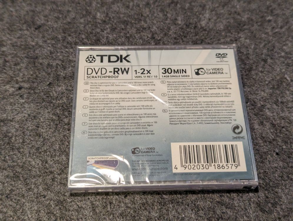 Mini Disc DVD-RW TDK (Neu und originalverpackt) in Aigle für CHF 0.9 – mit Lieferung auf Ricardo ...