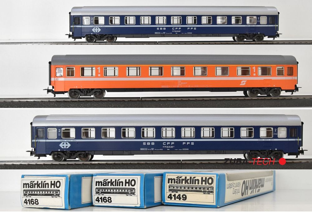 3x Märklin Personenwagen der ÖBB/SBB H0 WS mit OVP | Kaufen auf Ricardo