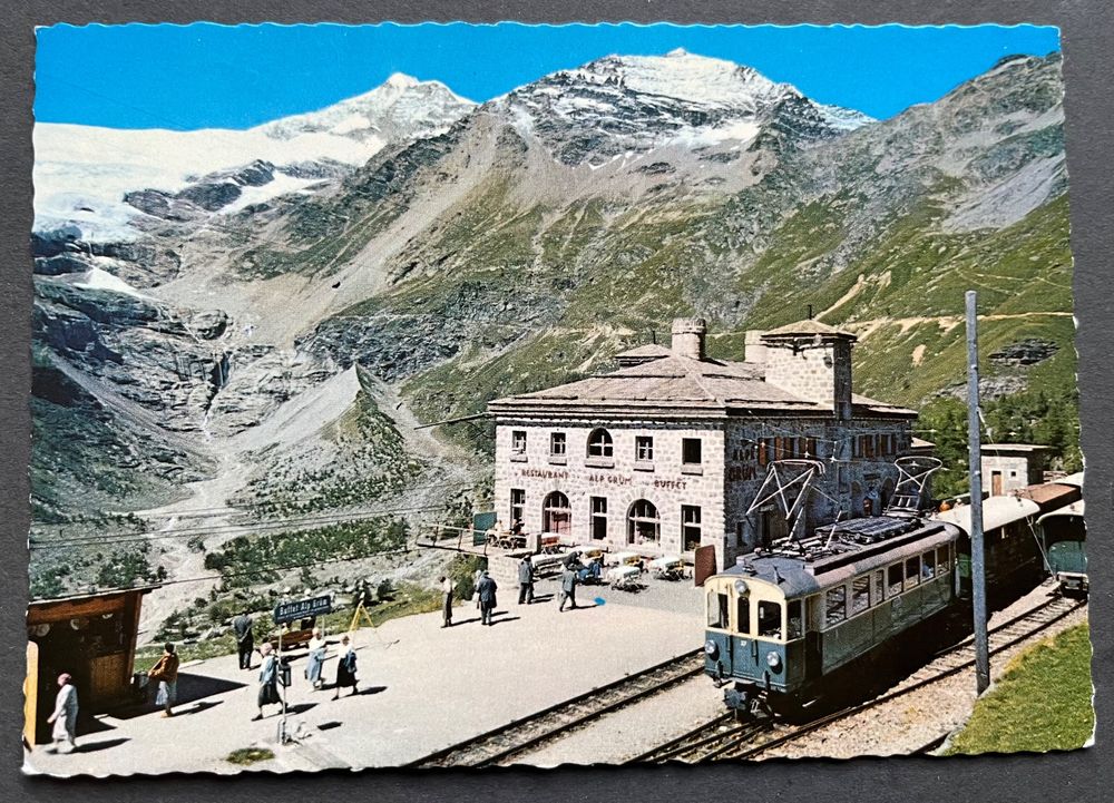 Station Alp Grüm / alte Bernina-Bahn ca, 1970 | Kaufen auf Ricardo