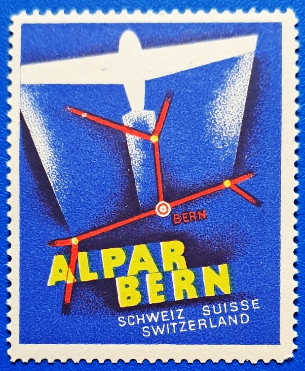 WERBEVIGNETTE ALPAR BERN SCHWEIZ-SUISSE-SWITZERLAND ** 27.2c (Gebraucht ...