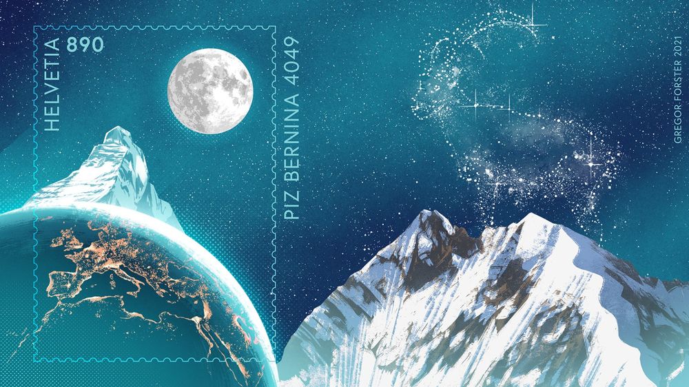 Crypto Stamp 1.0 "Piz Bernina with Ibex", ID 10 | Kaufen auf Ricardo