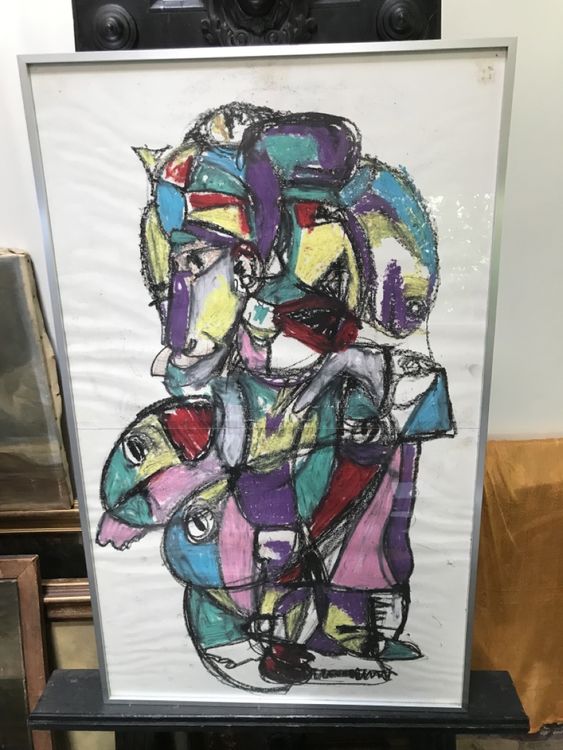 Abstrakt unleserlich signiert | Kaufen auf Ricardo