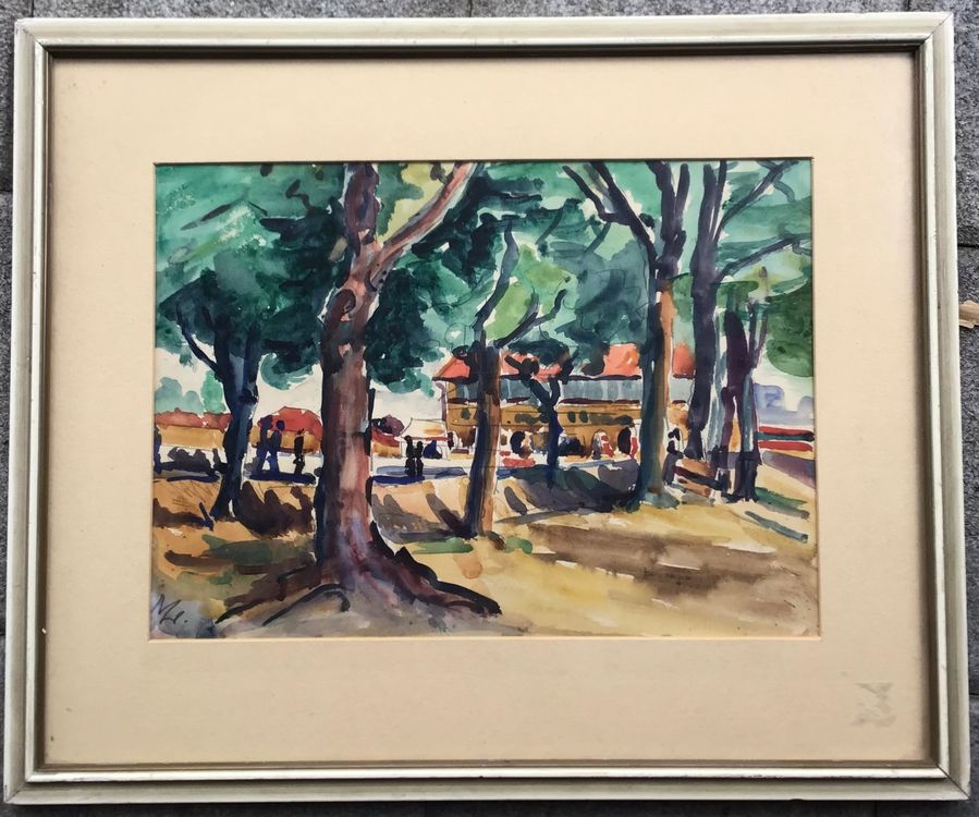 Landschaft Aquarell Monogrammiert | Kaufen auf Ricardo