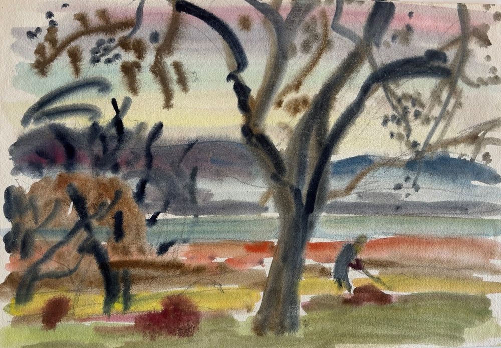 Hans Wullschleger (1913-1987), Aquarell, Expressiv (Gebraucht) in ...