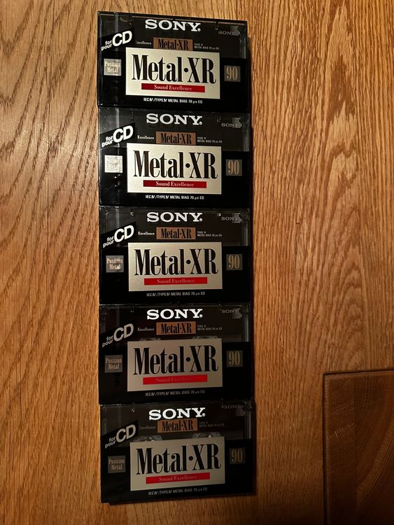5 x Sony Metal XR 90, neu und versiegelt, gleiche Charge | Kaufen auf ...