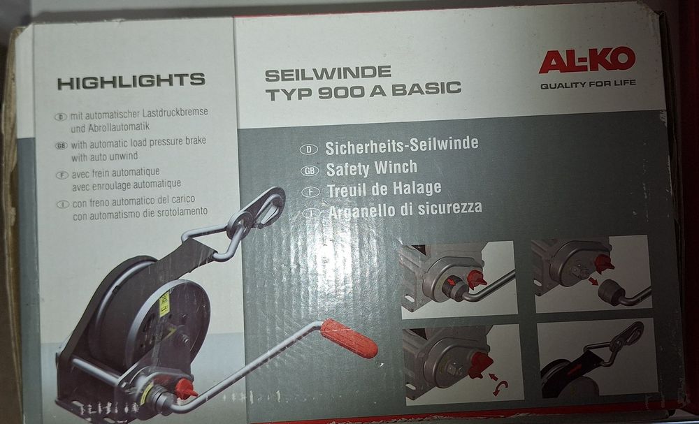 Seilwinde gebremst BASIC Typ 900 A mit 7m Band | Acheter sur Ricardo