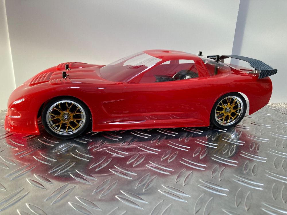 Tamiya TT-02 Chassis & Karosserie «Race Corvette red» NEU! (Neu (gemäss ...