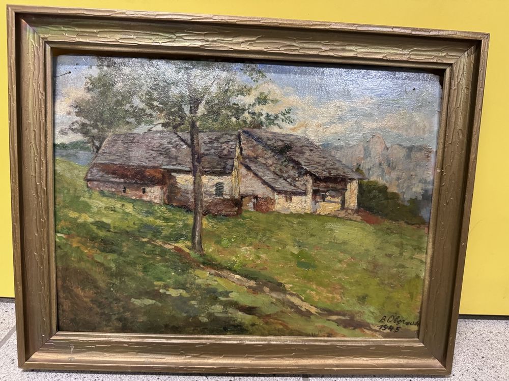 Alte Ölgemälde. B. Oberson Monogrammiert ab 5.- (Gebraucht) in Strengelbach für CHF 5 – mit ...