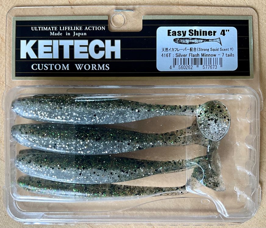 KEITECH Easy Shiner 4“ / Silver Flash Minnow | Kaufen auf Ricardo