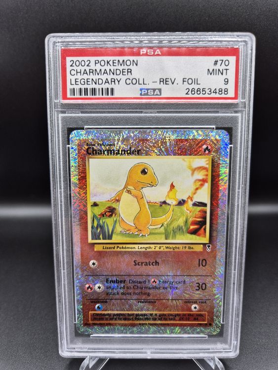 Charmander 2002 Legendary Coll. Rev. Foil PSA 9 🔥 70/110 (Neu (gemäss ...