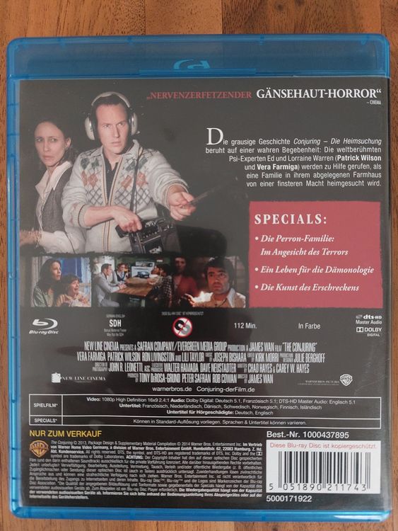 Blu Ray - Conjuring Die Heimsuchung (Gebraucht) in Rheinfelden für CHF 4.8 – mit Lieferung auf ...