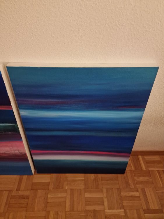 2 Bilder Acrylfarben auf Leinwand | Kaufen auf Ricardo