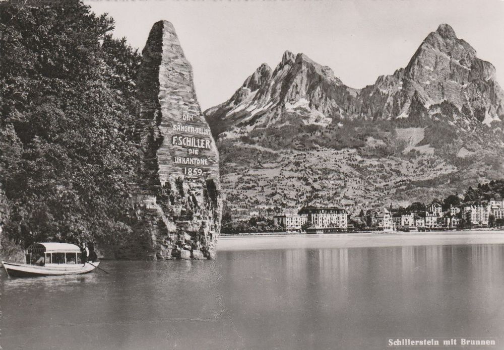 UR 156 Schillerstein mit Brunnen und Mythen, 1952 | Kaufen auf Ricardo