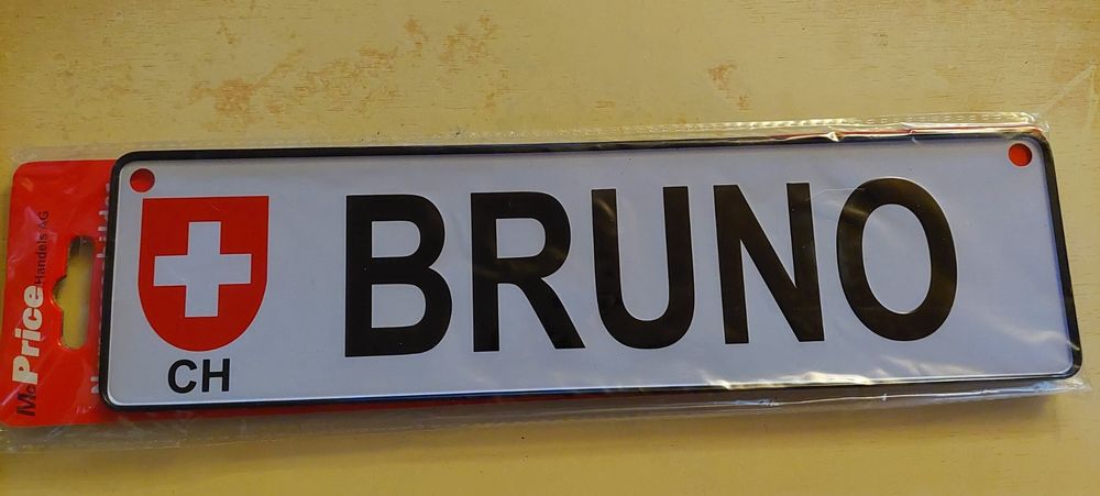 Namensschild BRUNO (Neu und originalverpackt) in Kallnach für CHF 8 ...