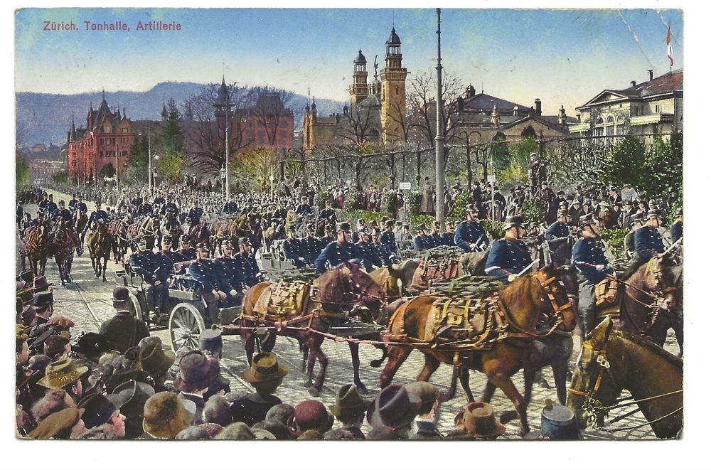 Zürich - Stadt - Militär Artillerie Défilée - Tonhalle 1915 (Gebraucht) in Engelburg für CHF 7.9 ...