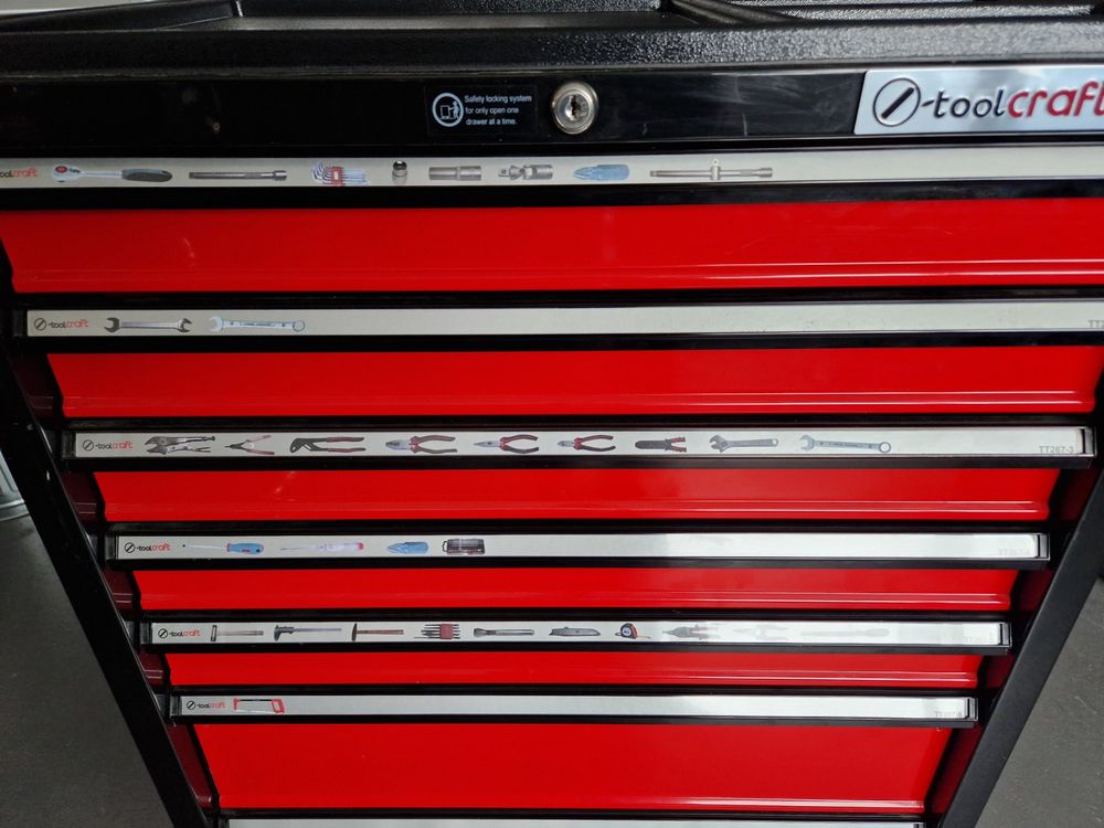 toolcraft TT-267 Werkzeugwagen 267-teilig, mit 7 Schublade (Gebraucht ...
