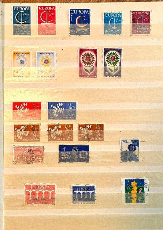 4 Albumseiten mit EUROPA Marken aus verschiedenen Ländern (Gebraucht) in Bern für CHF 1 – mit ...