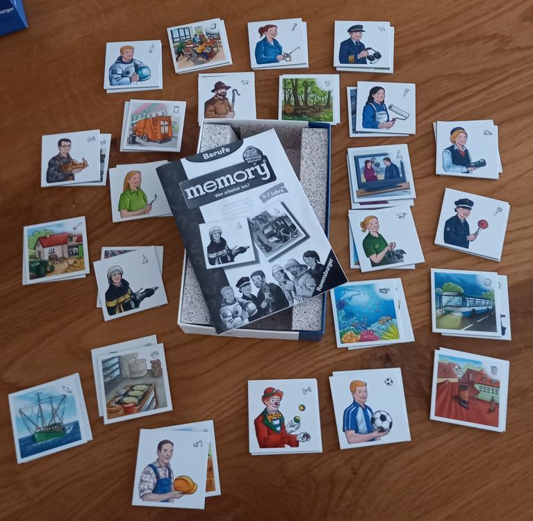 RAVENSBURGER *BERUFE - MEMORY* KOMPL.MIT ANLEITUNG (Gebraucht) in für ...