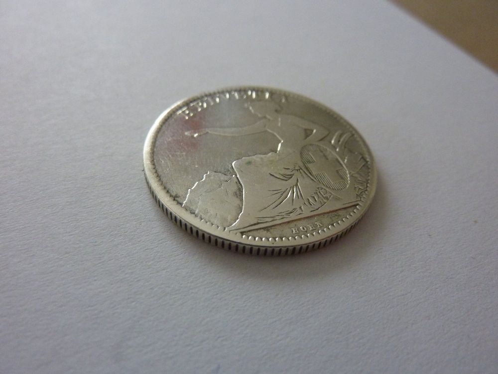 Uralter Zweifränkler 1863 , - sehr schön, 250.-. Kat. (Gebraucht) in ...