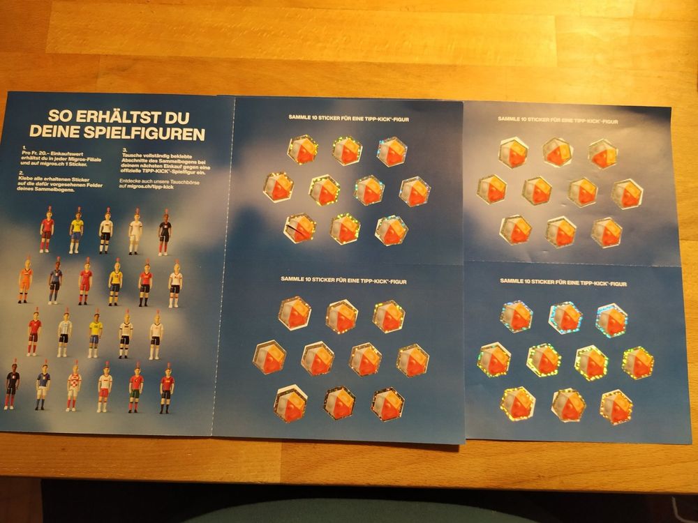 40 Sticker Migros Tipp-Kick-Mania (Neu (gemäss Beschreibung)) in Solothurn für CHF 12 – mit ...