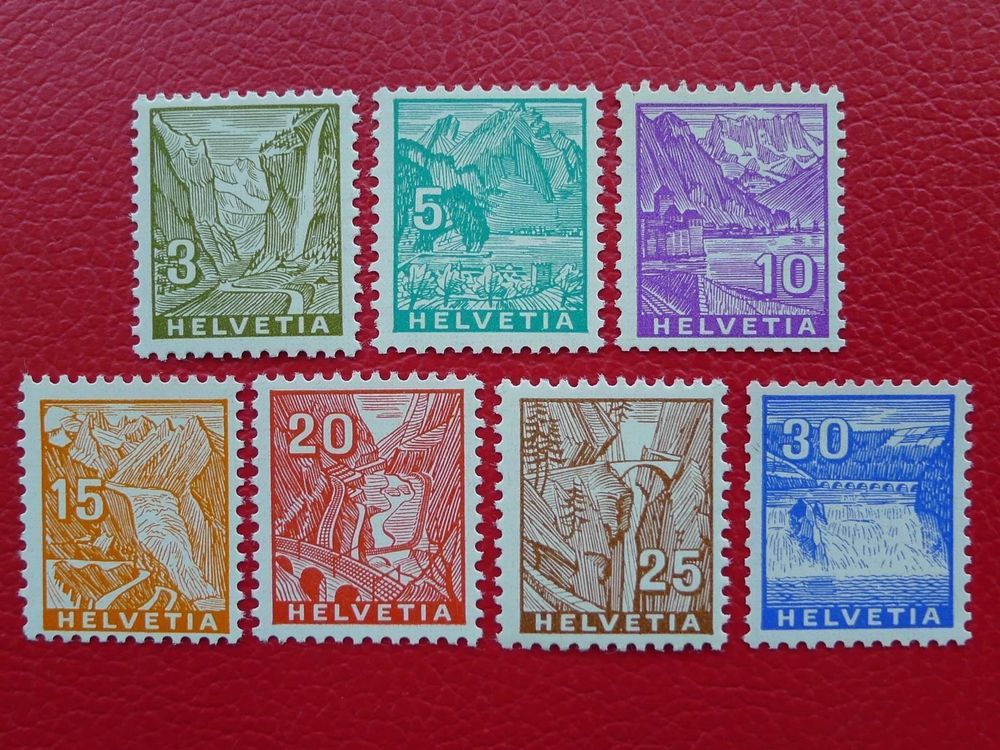 1934, Nr.194-200 (Landschaftsbilder) ** postfrisch, K: 160.- | Kaufen auf Ricardo