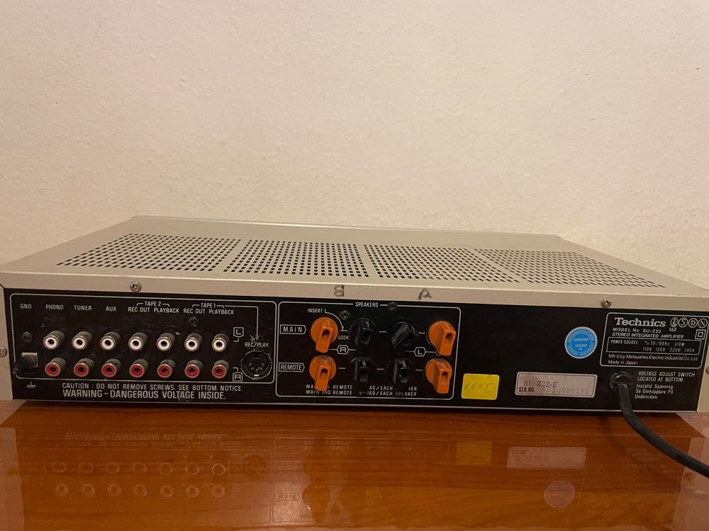 Technics SU - Z22 Vollverstärker Mit Phono Eingang (Gebraucht) in ...