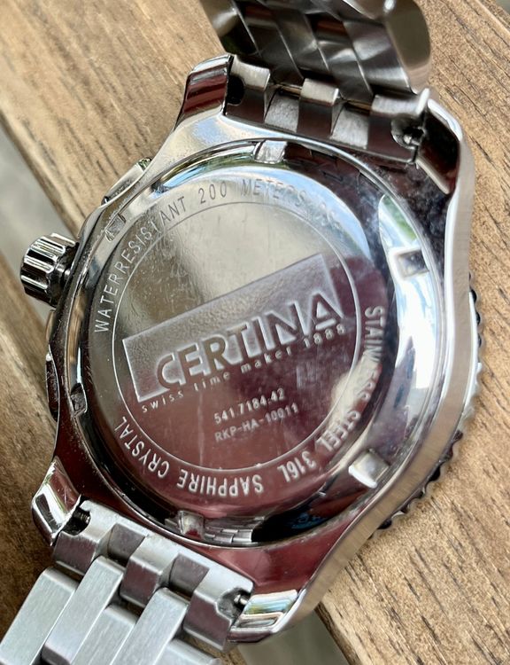 CERTINA DS FIRST STAHL CHRONOGRAPH REF. 541.7184.4261 (Gebraucht) in Schlieren für CHF 170 – mit ...