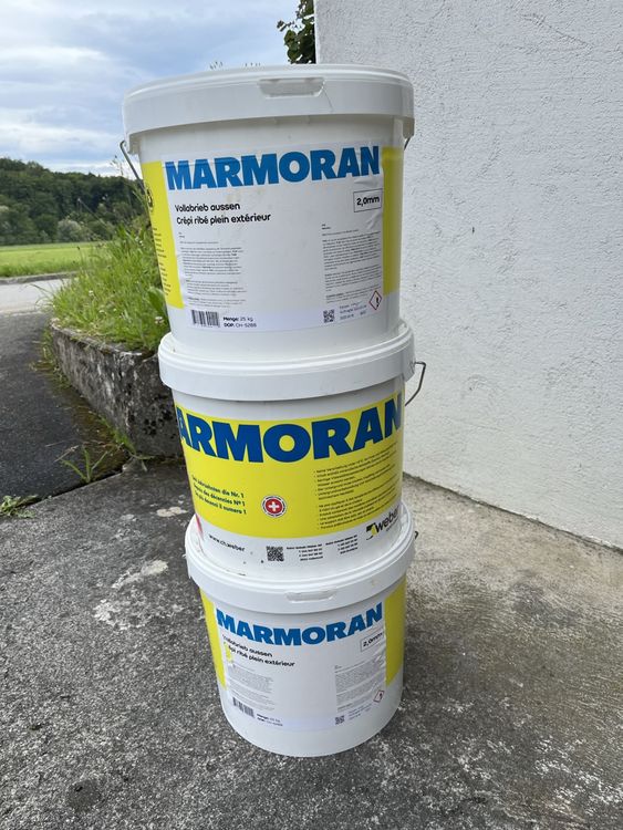 Marmoran Vollabrieb Weiss aussen 2.0 mm (Neu (gemäss Beschreibung)) in ...