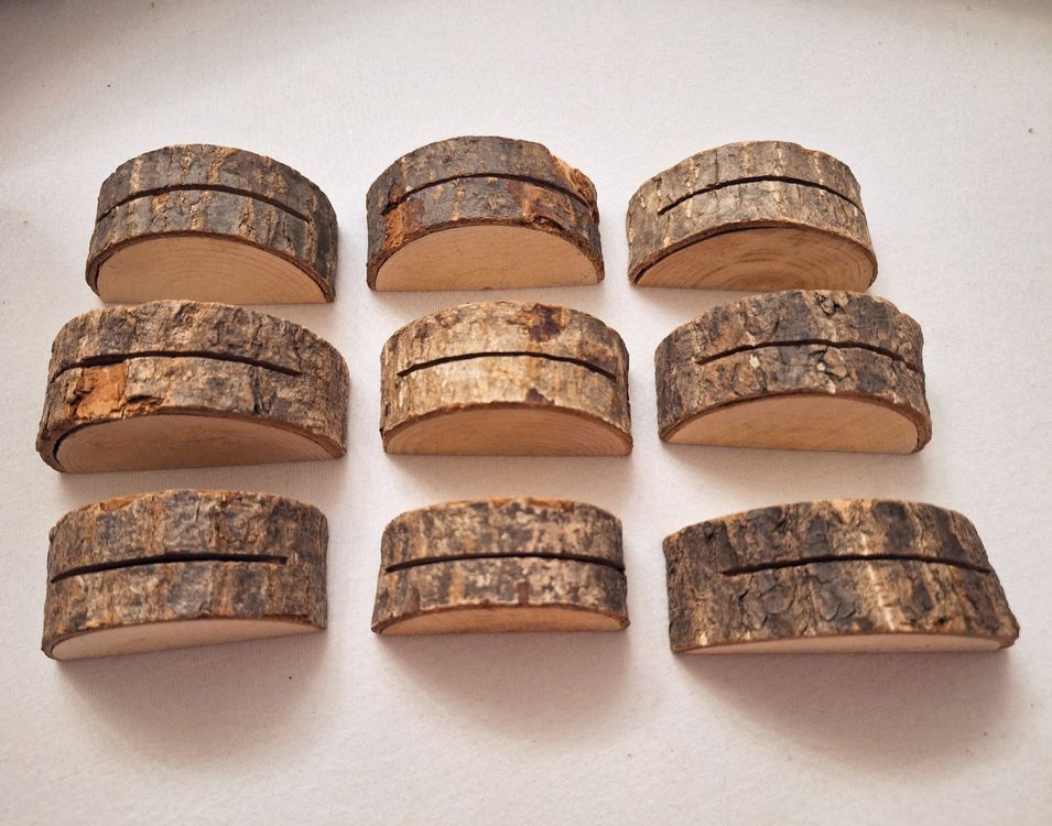 Rustic Wood Place Card Holders - Set of 9 (Gebraucht) in Volketswil für ...