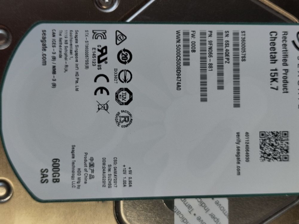 SEAGATE | Cheetah 15K.7 SAS HDD | 600GB | Kaufen auf Ricardo