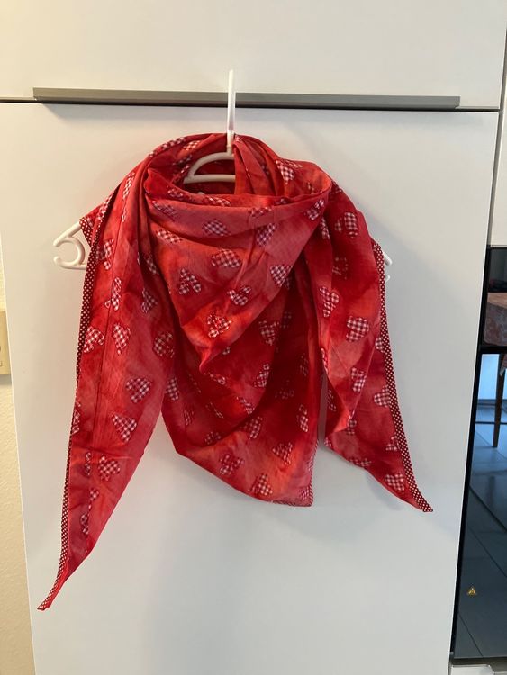 Herziges rotes Halstuch für den Herbst ️🍂🍁 (Neu (gemäss Beschreibung ...