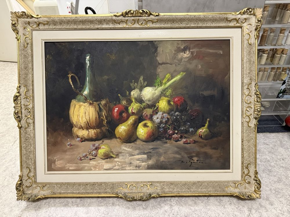 Ölgemälde, Früchte-Stillleben, gerahmt | Kaufen auf Ricardo