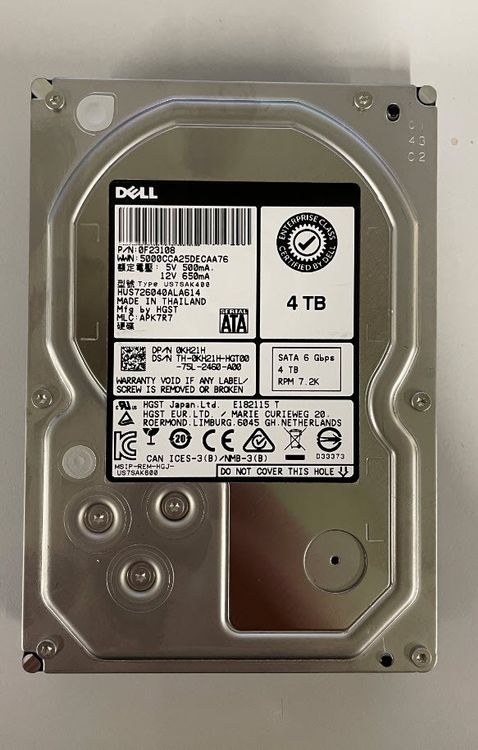 Dell 4Tb SATA Hard Drive (2 Stück) (Gebraucht) in Belp für CHF 51 – mit ...