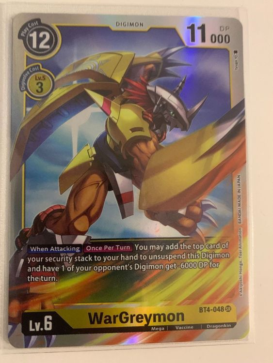 Digimon TCG 2020 - WarGreymon BT4-048 | Kaufen auf Ricardo